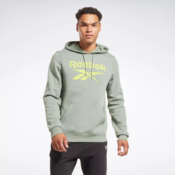 Reebok Identity Fleece Stacked Logo Pullover Hoodie - Big Apple Buddy