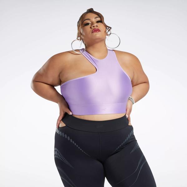 Reebok Cardi B One-Shoulder Crop Tank Top (Plus Size) - Big Apple Buddy