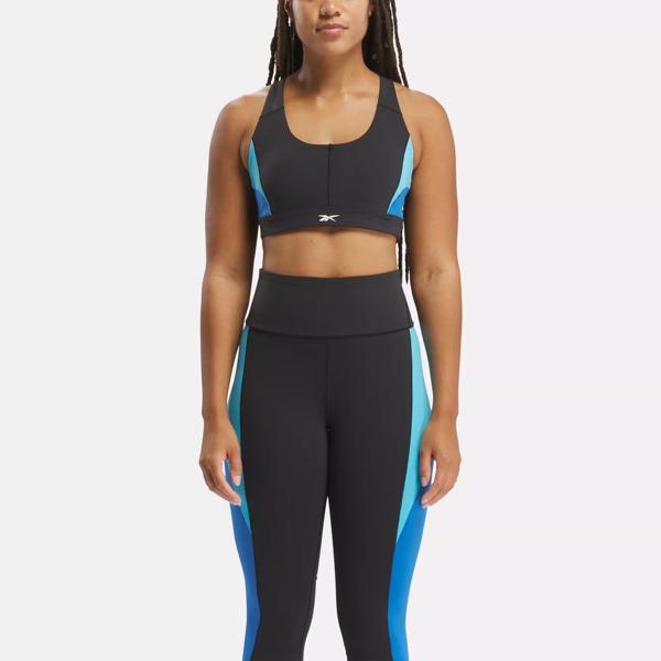 Reebok Lux Racer Colorblock Bra International Shipping