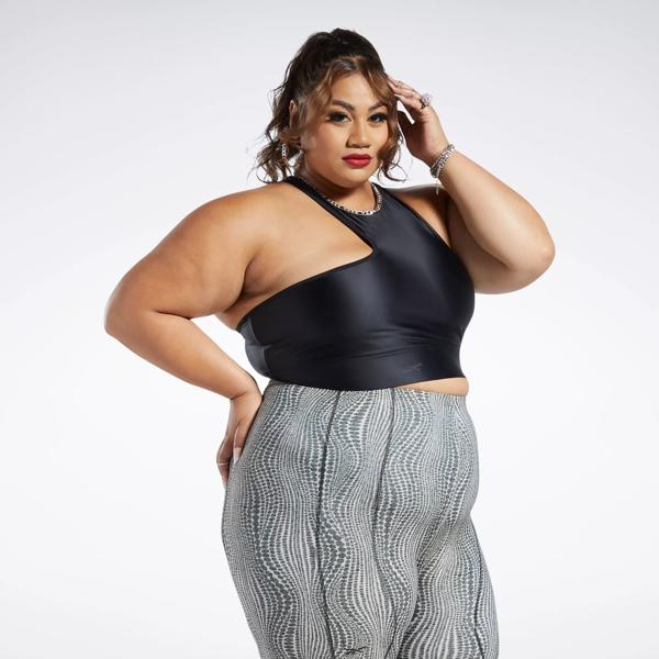 Reebok Cardi B One-Shoulder Crop Tank Top (Plus Size) - Big Apple Buddy