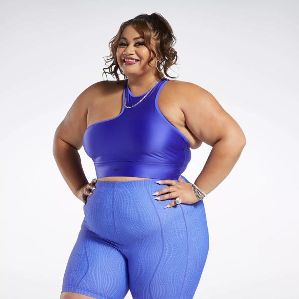 Reebok Cardi B One-Shoulder Crop Tank Top (Plus Size) - Big Apple Buddy