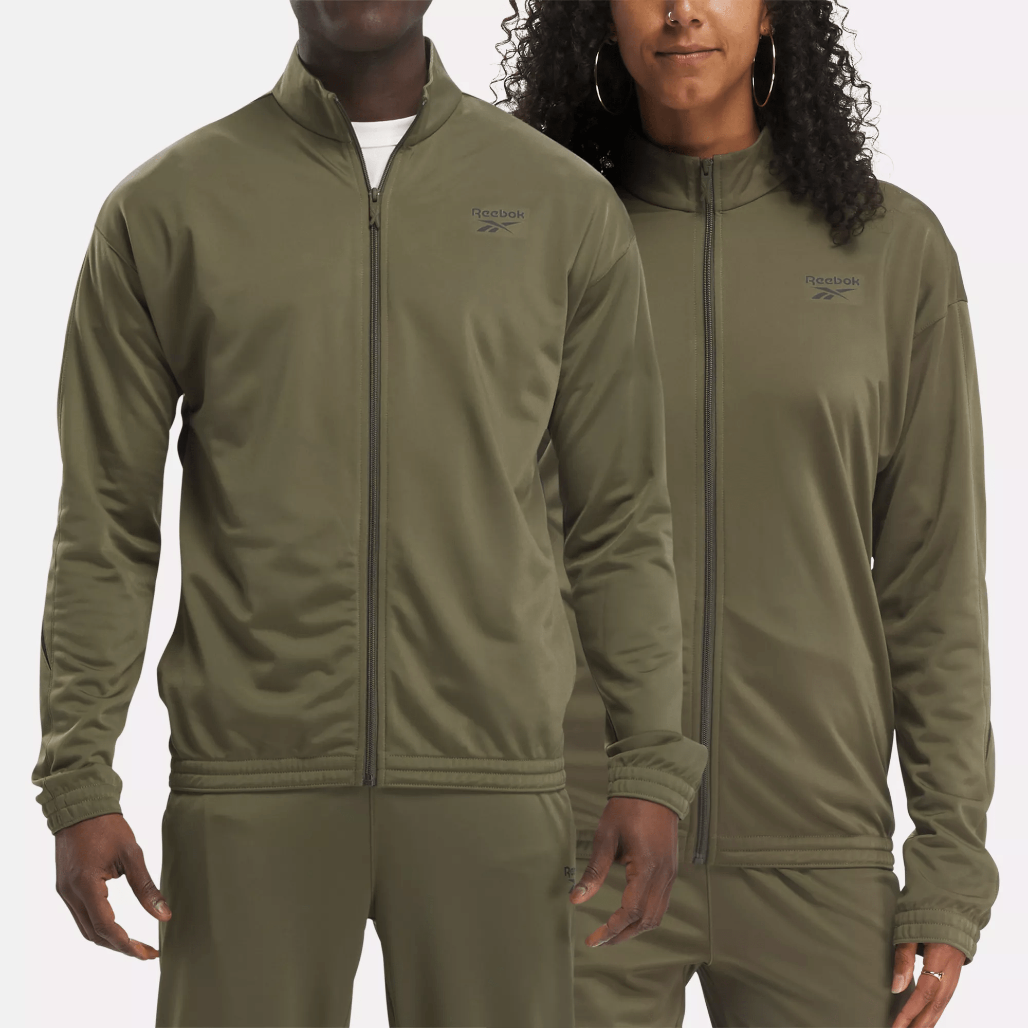 Reebok Identity Vector Knit Track Jacket In Green | ModeSens