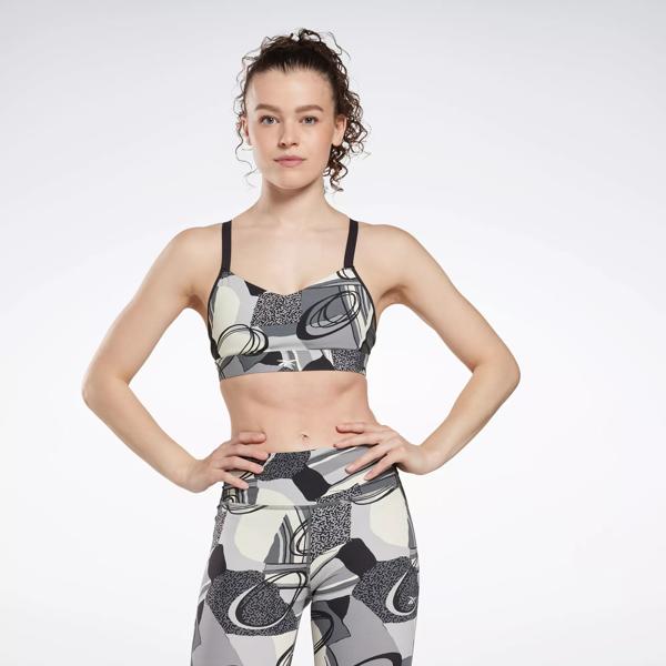 Reebok Lux Perform Graphic Strappy Bra - Big Apple Buddy