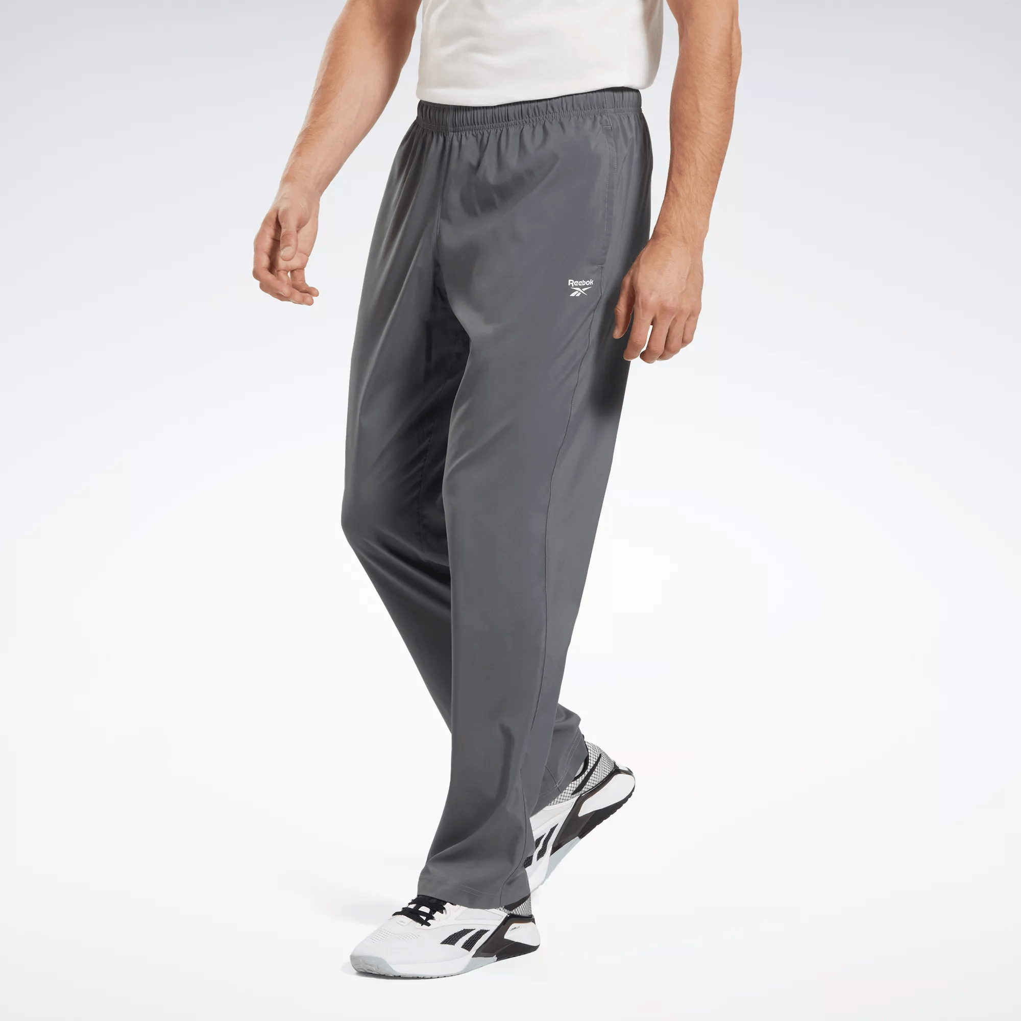 Reebok Training Essentials Woven Unlined Pants In Grey | ModeSens